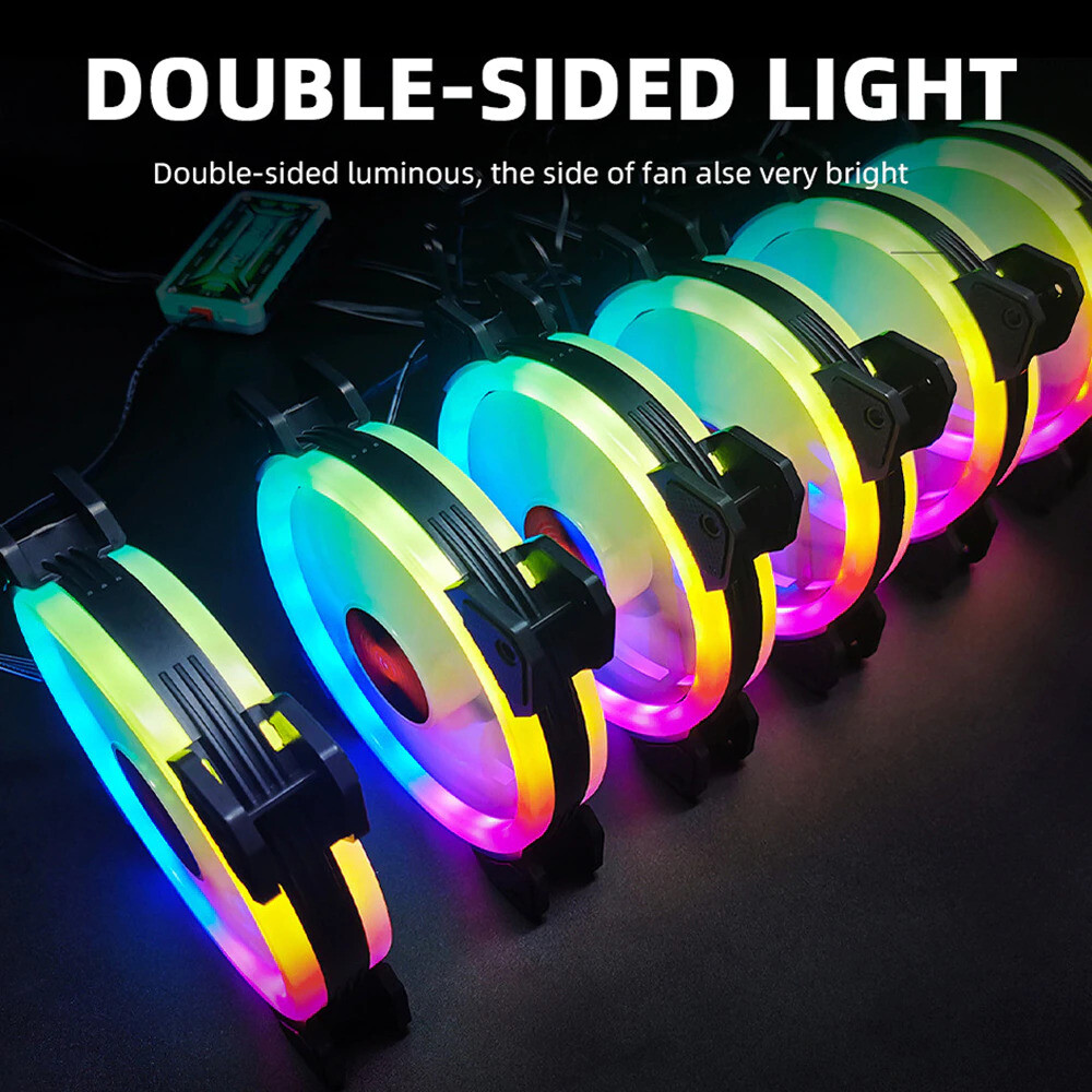 1-10x BRAINZAP 120mm LED A-RGB Case Fan Gehäuse Lüfter Aura Asus Asrock ...