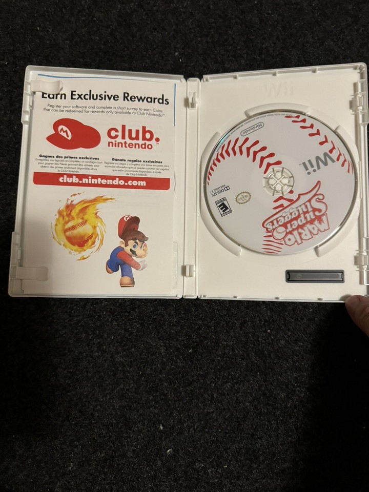 Mario Super Sluggers (Nintendo Wii, 2008) Complete In Box 45496902421 ...