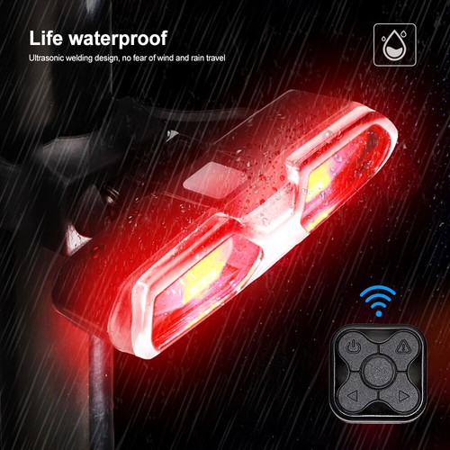 Bicycle Bike LED Indicator Tail Turn Signal Light Wireless Remote ...