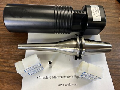 Slim Fit Collet Chuck CAT40-DC06-6” & 4 Metric Collets 3,4,5,6mm CAT40 ...