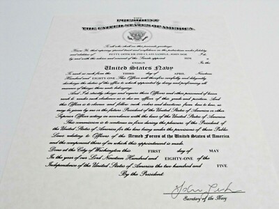 U S Navy Commissioned or Warrant Officers Promotion Replacement ...