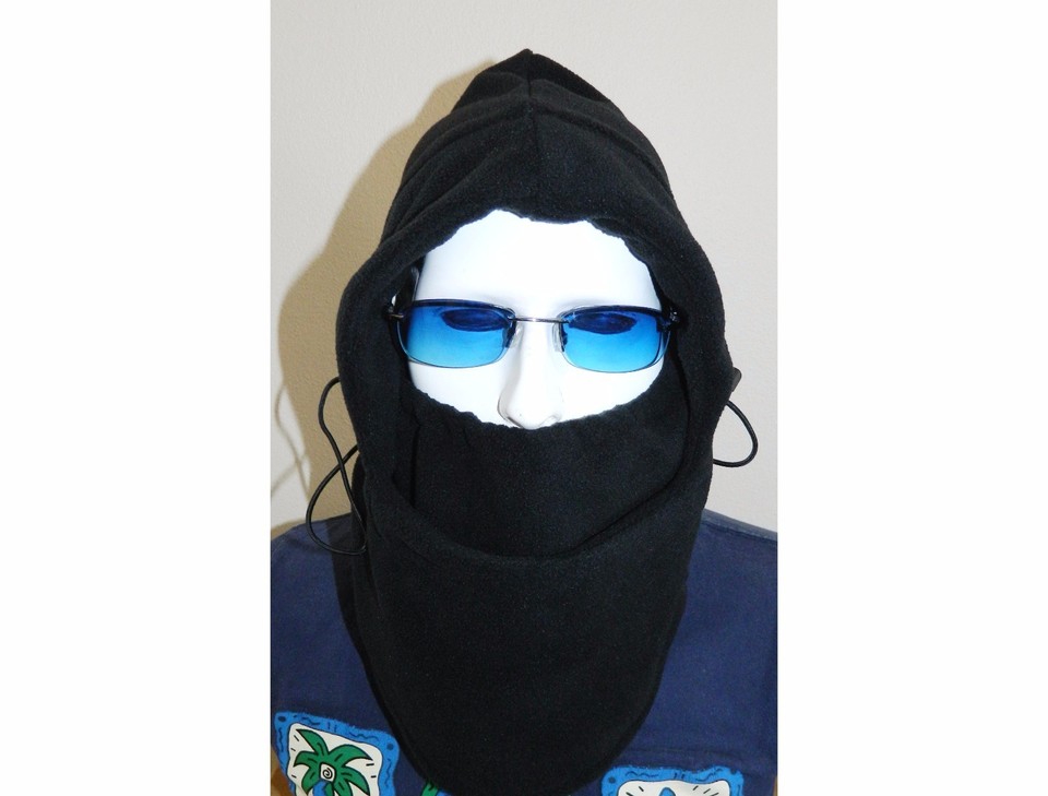 2X Adjustable Outdoor Winter Thermal Fleece Neck Face Mask Hood Warmer ...