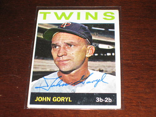 JOHN GORYL SIGNED AUTOGRAPHED 1964 TOPPS CARD TWINS | eBay