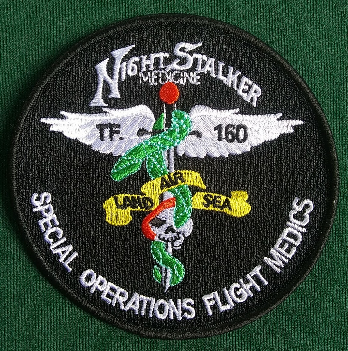 Night Stalkers Logo US ARMY AVIATION PATCH SPECIAL OPERATIONS FLIGHT