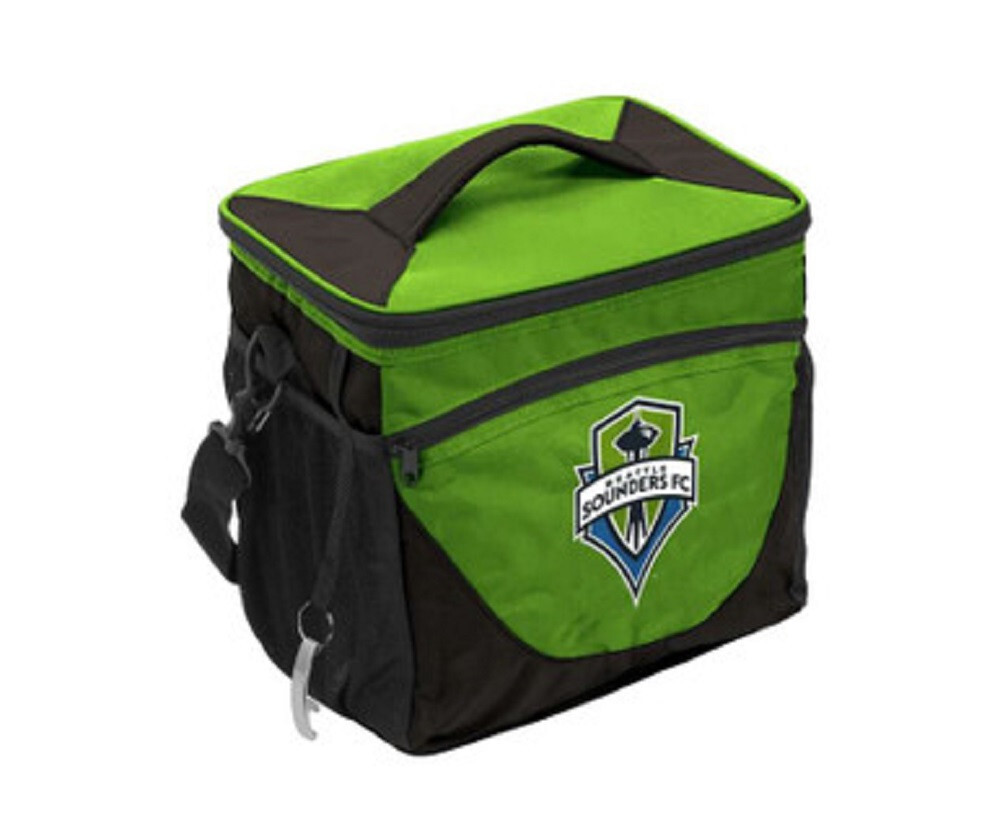 Seattle Sounders FC MLS 625 Insulated Lunch Box 24 Can Cooler Bag Green ...