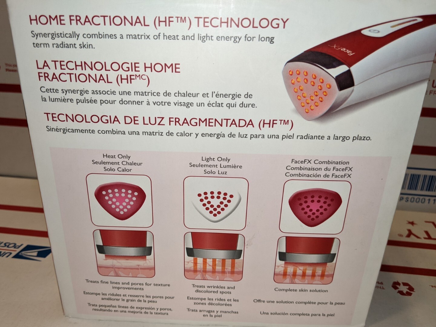 Silk'n FaceFX Skin Face FX Renewal Anti-aging LED Handheld Facial ...