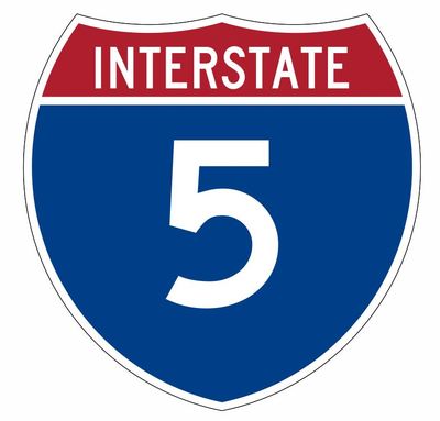 Interstate 5 Sticker Decal R884 Highway Sign | eBay