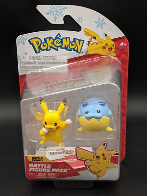 Pokemom Battle Figure Set - Pikachu + Spheal - NEW HOLIDAY LIMITED ...