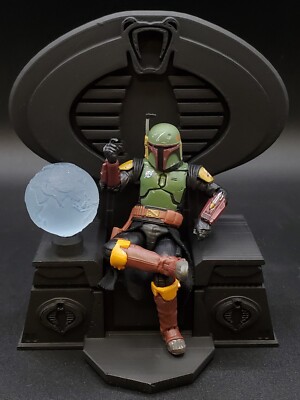 CUSTOM GI JOE COBRA COMMANDER THRONE & GLOBE for 3.75" 1:18 SCALE ...