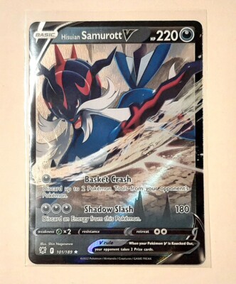 Hisuian Samurott V 101/189 Ultra Rare Astral Radiance Pokemon TCG | eBay