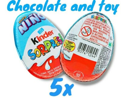 KINDER EGG SURPRISE TOY AND CHOCOLATE 20G 🚚FREESHIPPING🚚 BOY 5 PACK | eBay