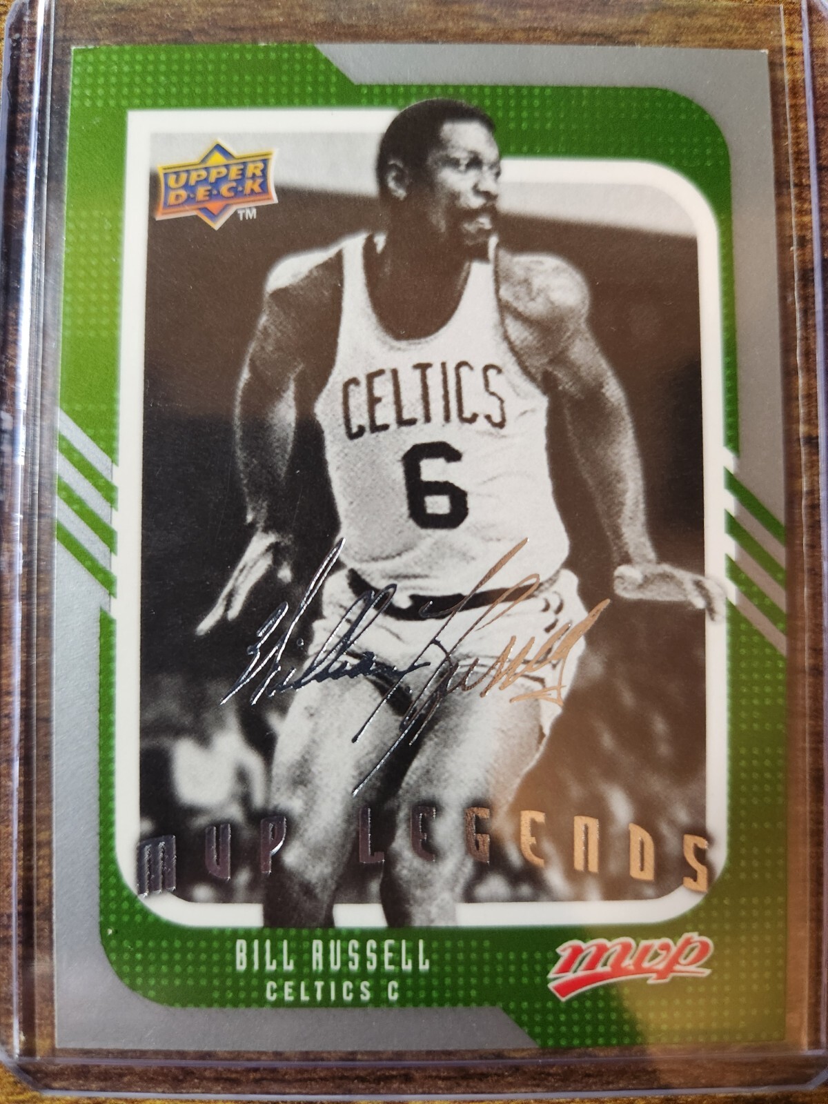 2008-09 Upper Deck MVP Bill Russell MVP Legends Silver Script #243 ...