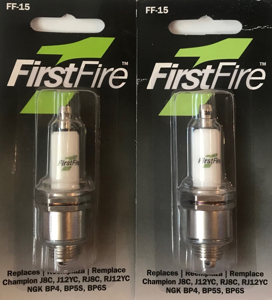 2 First Fire FF-15 Small Engine Spark Plugs - Champion J8C, J12YC, RJ8C ...