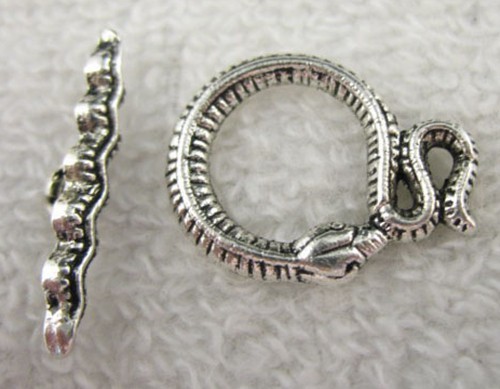 30sets Tibetan Silver snake toggle clasps FC8498 | eBay