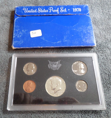 1970 S United States Mint Proof Set Small Date Total 5 Coins | eBay