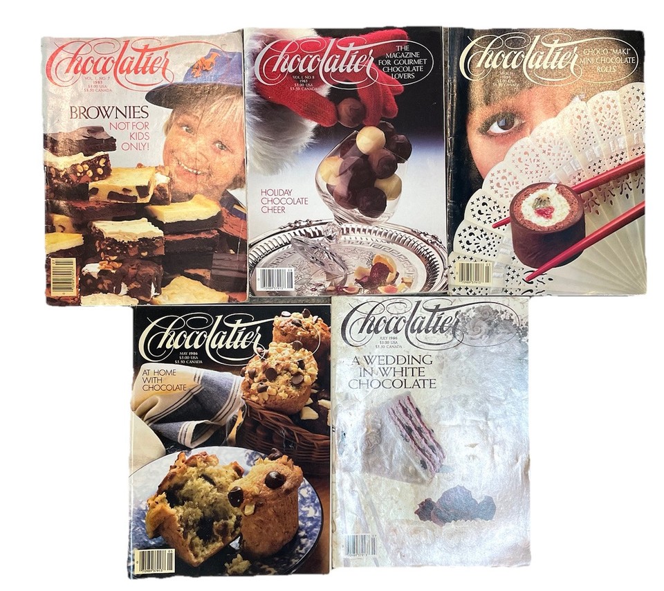 Chocolatier Magazine Lot of 5 1985-1986 | eBay