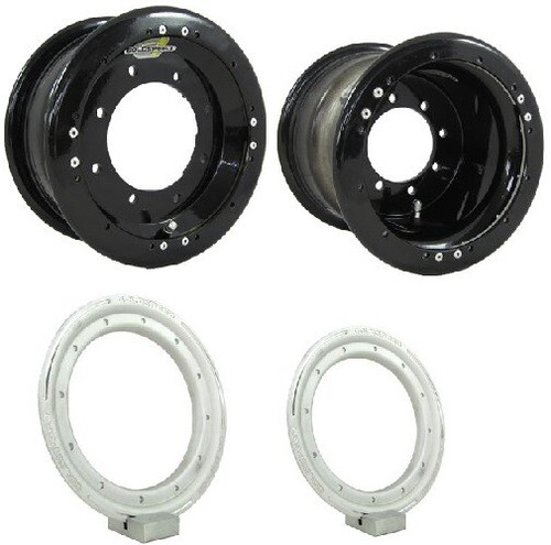 ATV QUAD WHEELS SILVER BEADLOCK 4x115 8x8 4x156 10x5 GOLDSPEED YAMAHA ...