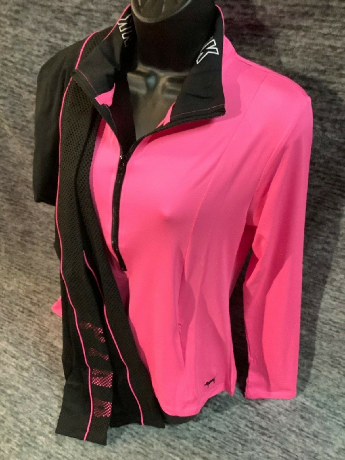 Victoria's Secret Pink Ultimate Deep Zip Pullover + Leggings Set ...