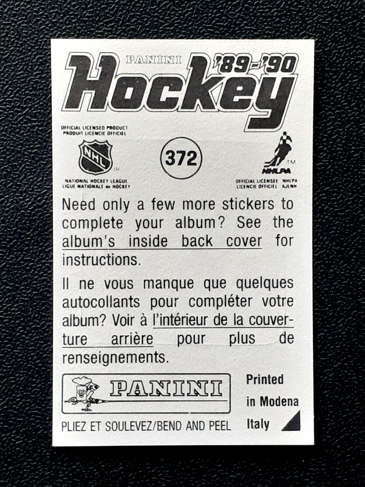 NEW YORK RANGERS 1989-90 PANINI STICKERS 89-90 NO 372 NRMINT+ 36910 | eBay
