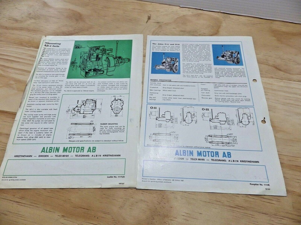 Albin Marine Diesel Technical Documents - Manual Parts - Engine | eBay