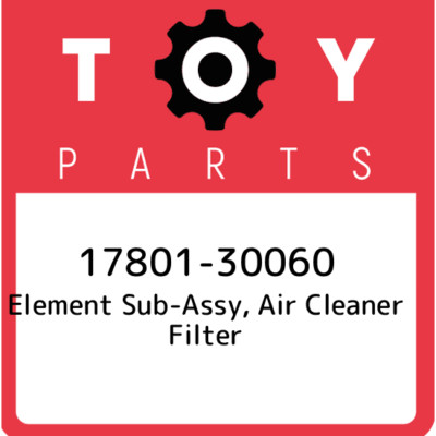 17801-30060 Toyota Element sub-assy, air cleaner filter 1780130060, New ...