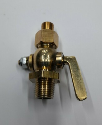 NEW CLASSIC VINTAGE MOTORCYCLE BRASS PETROL FUEL TAP 1/8"-1/4" BSP ...