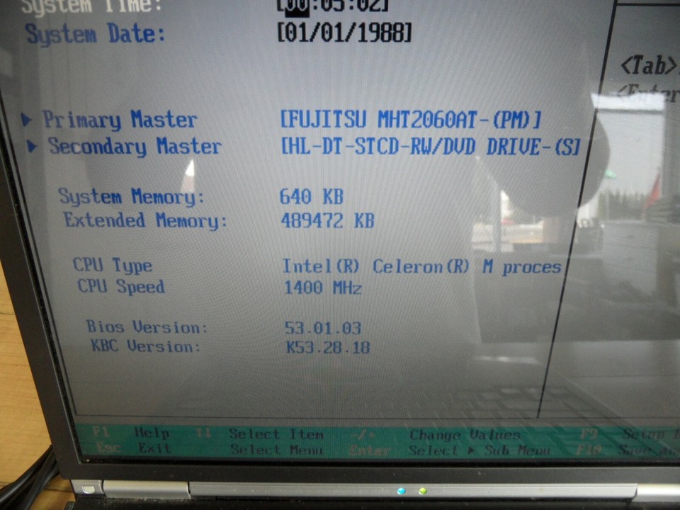 Gateway 4028GZ Laptop For Parts Posted Bios Hard Drive Wiped Missing ...