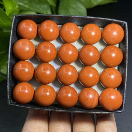 20pcs Wholesale Natural Red jasper Ball Quartz Crystal Sphere+box Reiki ...
