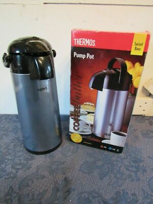 Thermos Coffee Butler Hot Cold 2 Quart Pump Pot Swivel Base | eBay