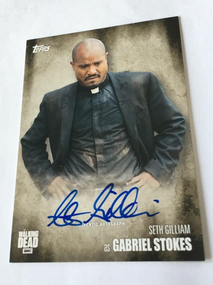 THE WALKING DEAD - Seth Gilliam as GABRIEL STOKES Autogramm / Autograph ...