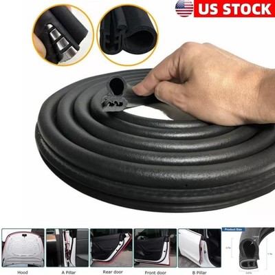 Auto Lock Seal Weather Strip Door Window Lock Trunk Hood Edge Trim 10ft ...