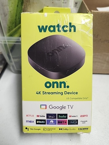 onn. Google TV 4K streaming box, ultra-high definition resolution ...