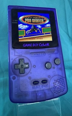Nintendo Game Boy Color GBC w/ OLED Touchscreen. Midnight Blue ...