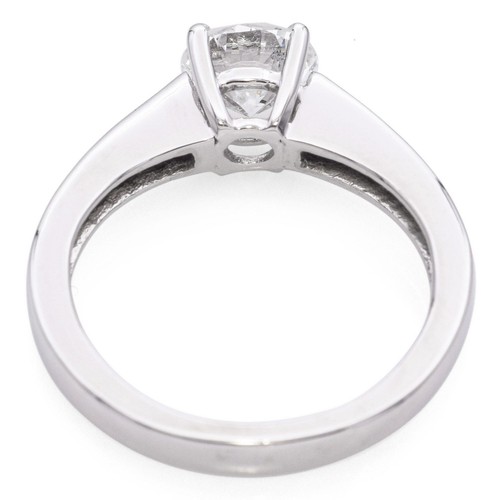 Estate 14k White Gold 0.94ct Diamond Engagement Ring | eBay