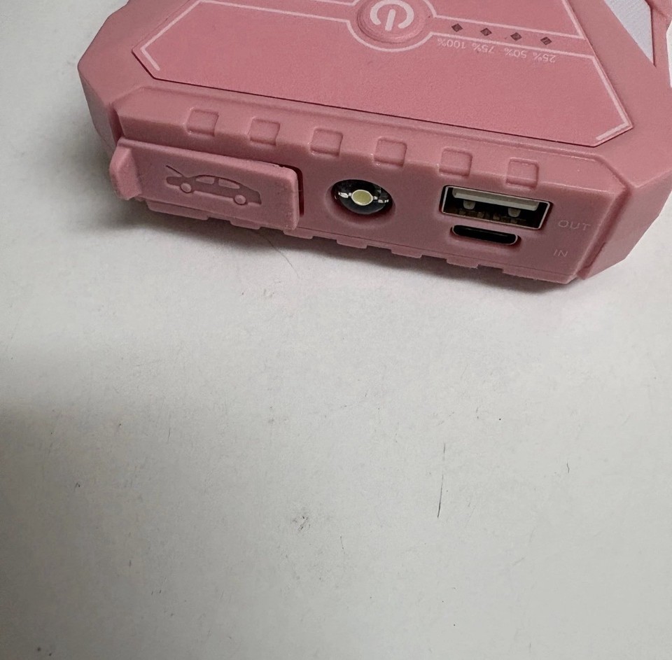 GOOLOO GE1500 Portable Car Jump Starter Power Bank Pink | eBay