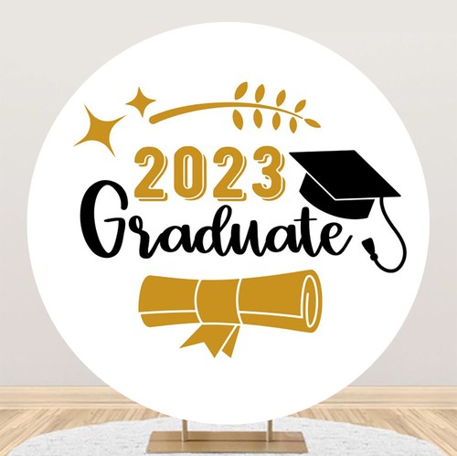Round 2023 Graduation Backdrop Photo Congrats Grad Props Background ...
