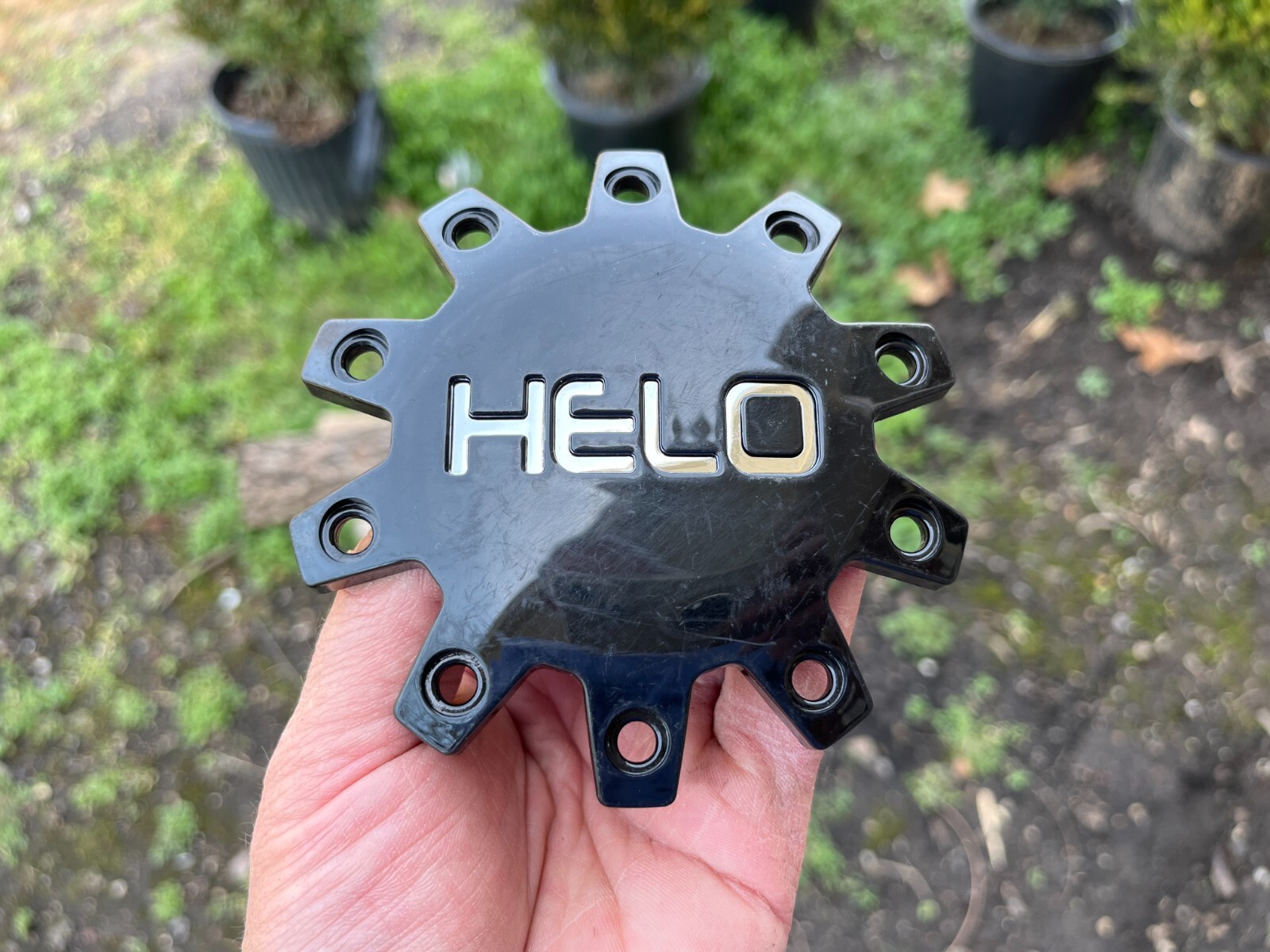 HELO WHEELS CUSTOM WHEEL CENTER CAP GLOSS BLACK FINISH # M-875-3 | eBay