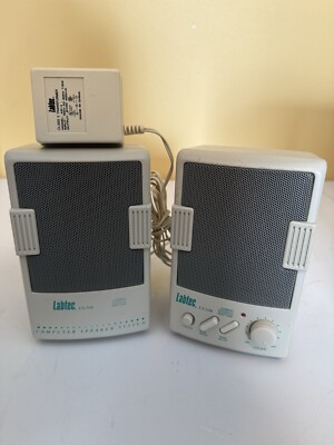 Tested/Working LabTec CS-550 Computer Speakers with DC Adapter | eBay