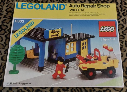 Vintage 1980 LEGO Set No 6363 AUTO REPAIR SHOP - No Pieces - EMPTY BOX ...