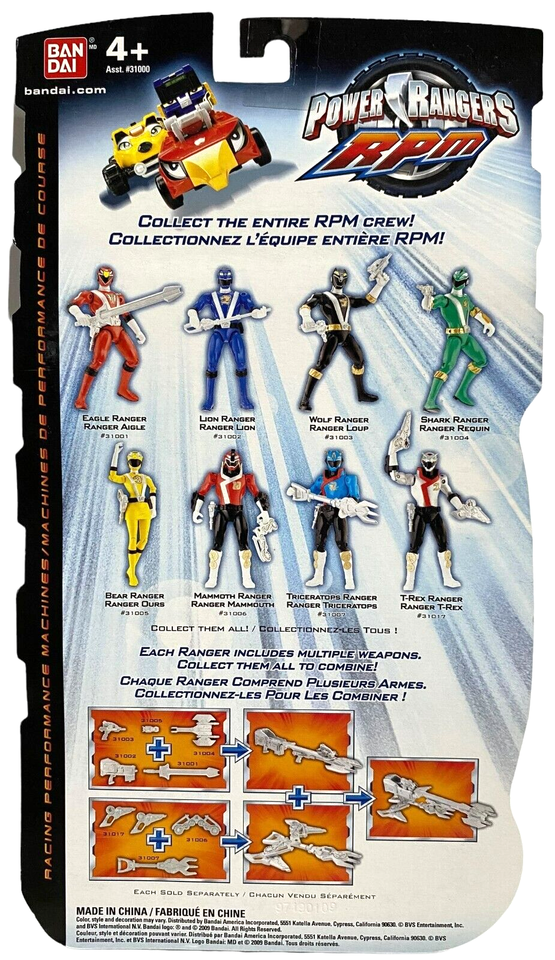 Power Rangers RPM Full Throttle Mammoth Action Figure NEW 2009 Bandai ...