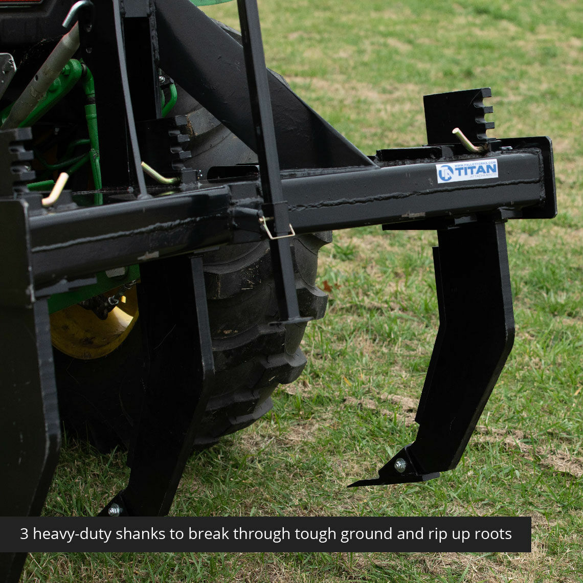 Titan Attachments 3 Shank Subsoiler Ground Ripper Fits Category 1 and 2 ...