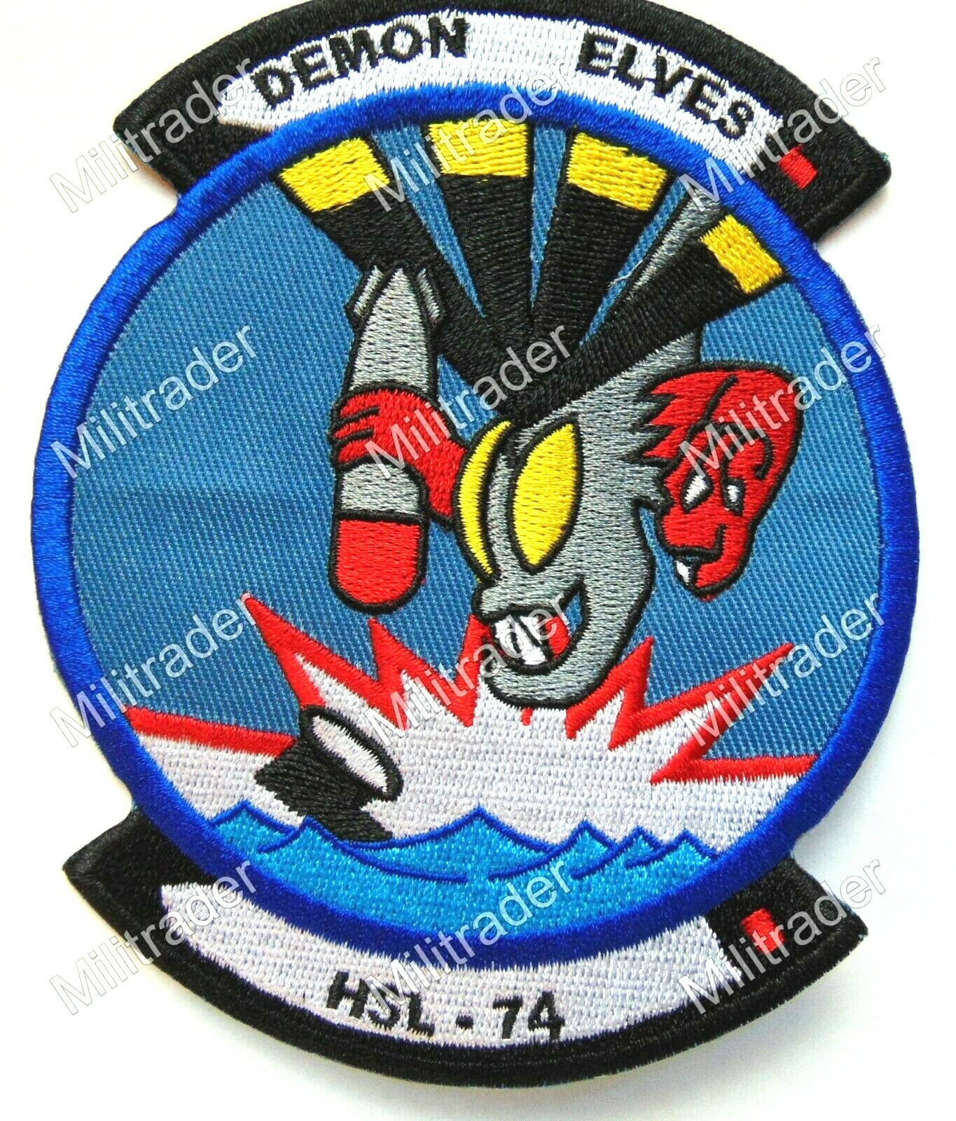 US Navy Helicopter Anti-Submarine Light Wing 74 (HSL-74) Patch (Demon ...
