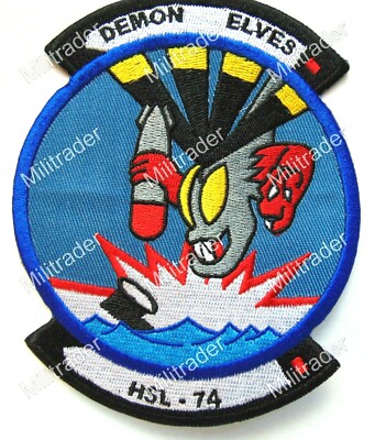 US Navy Helicopter Anti-Submarine Light Wing 74 (HSL-74) Patch (Demon ...