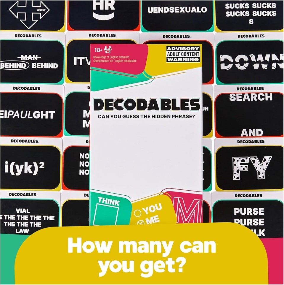 Decodables A Hysterical Adult Party Game Hidden Phrases Cards NEW | eBay