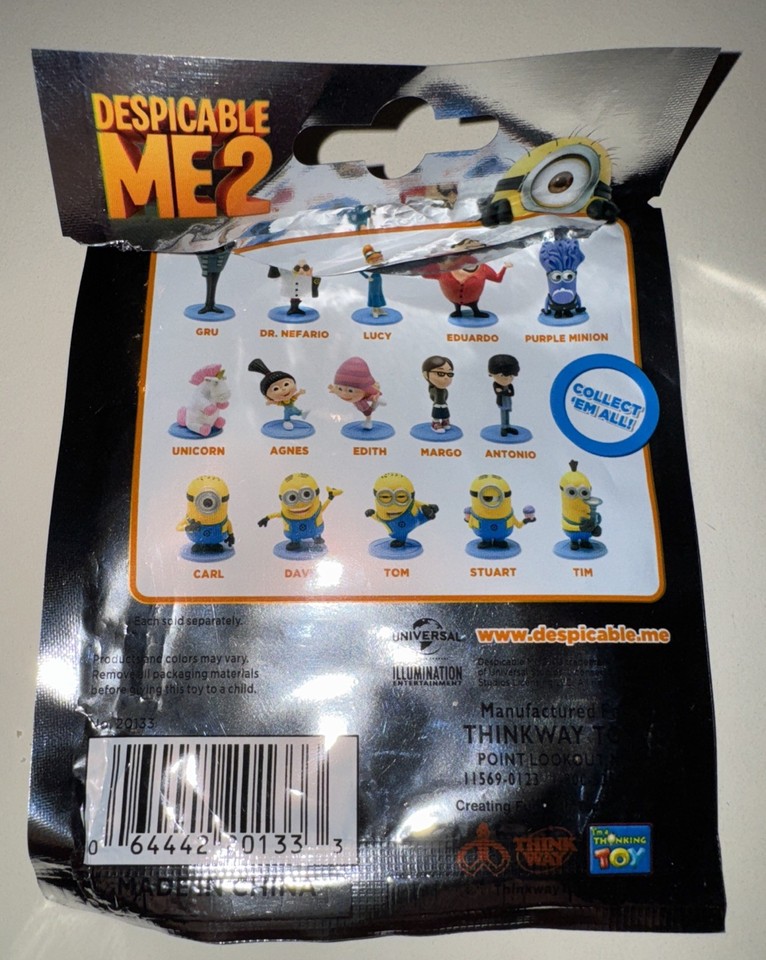 Think Way Toys Despicable ME 2 MINION SURPRISE mystery figure Tim With ...