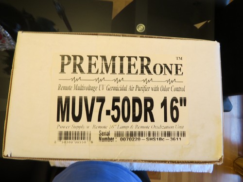 BRAND NEW PREMIER ONE MUV7-50DR 16" MULITVOLTAGE UV GERMICIDAL AIR ...