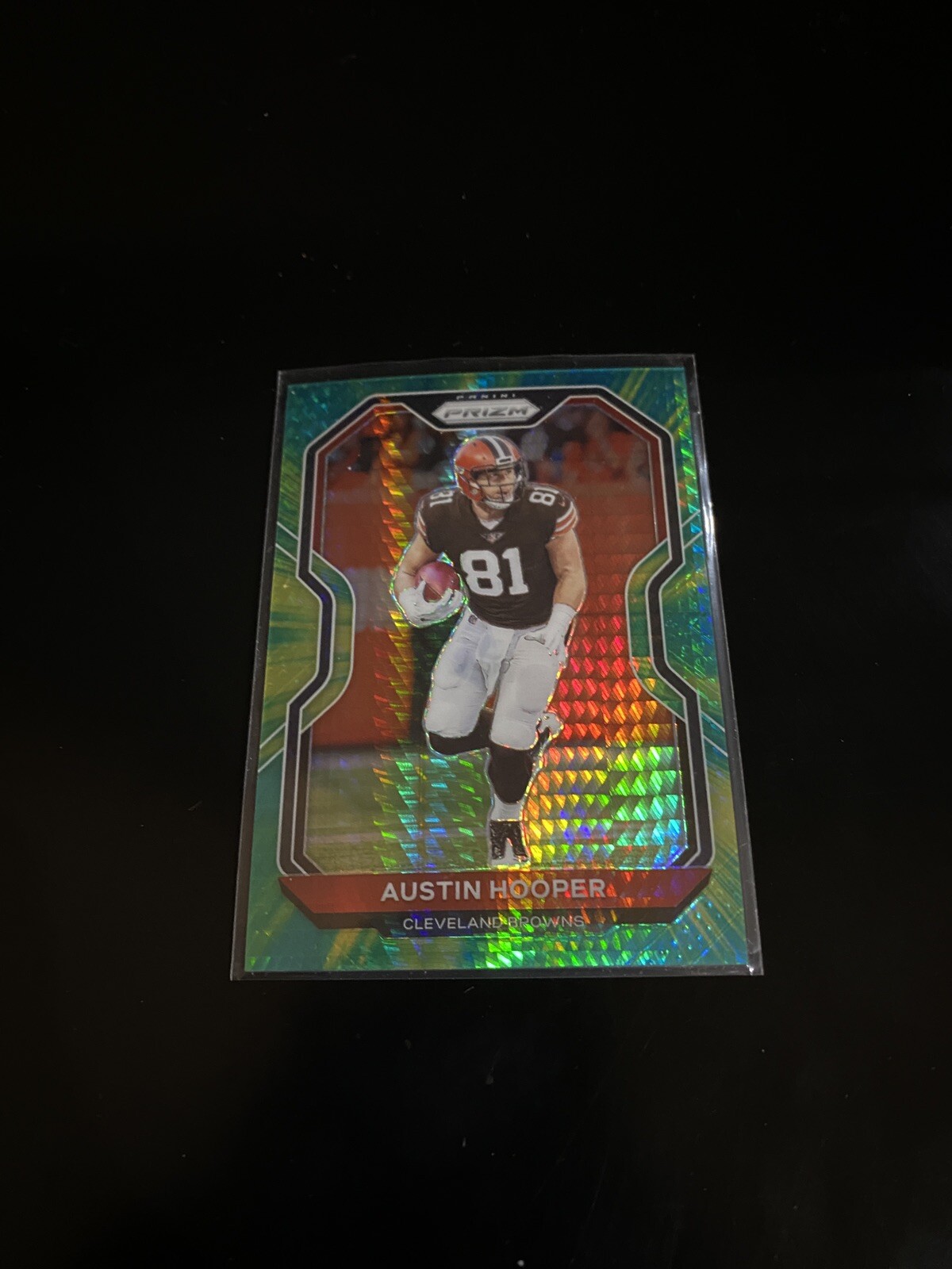 Austin Hooper 2020 Panini Prizm Hyper Prizm /175 football card Browns ...