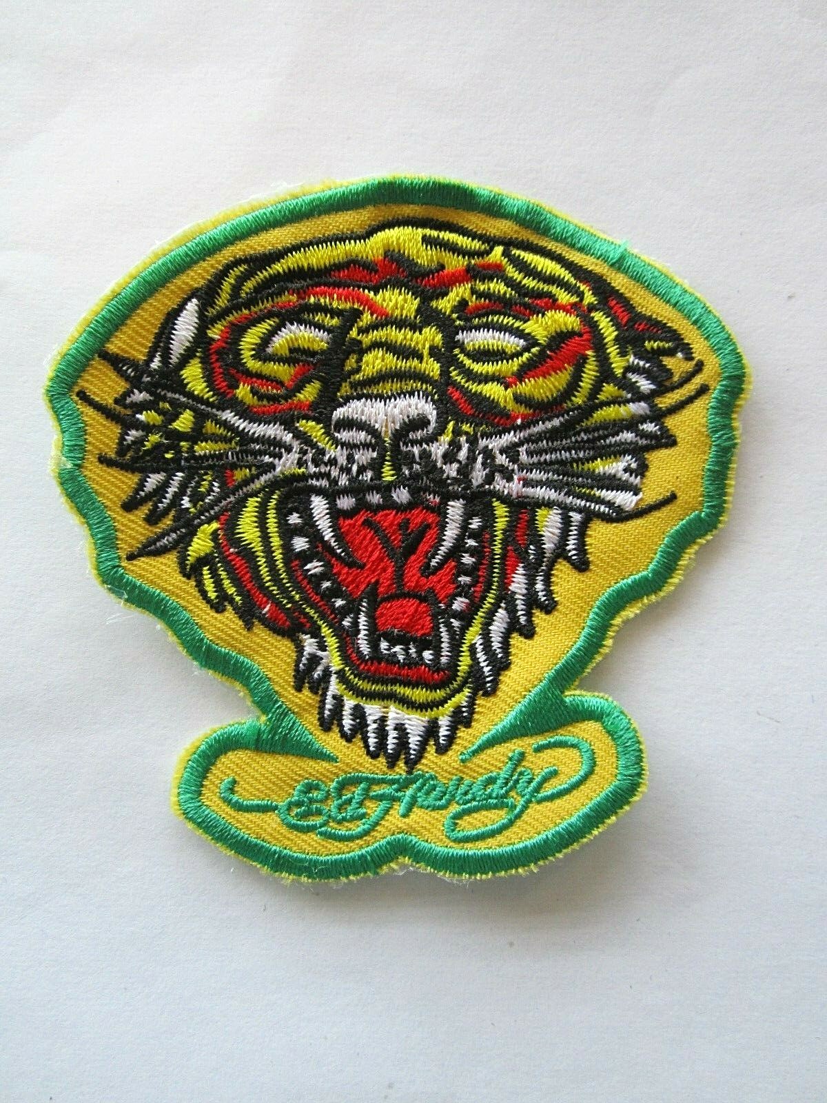 Ed Hardy Tiger Logo Iron On Patch Applique Embroidered Sewing | eBay