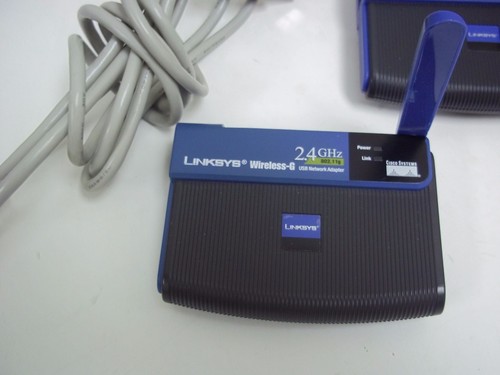 LOT of 2 Linksys WUSB54G Wireless-G USB Wireless Network Adapter Card ...