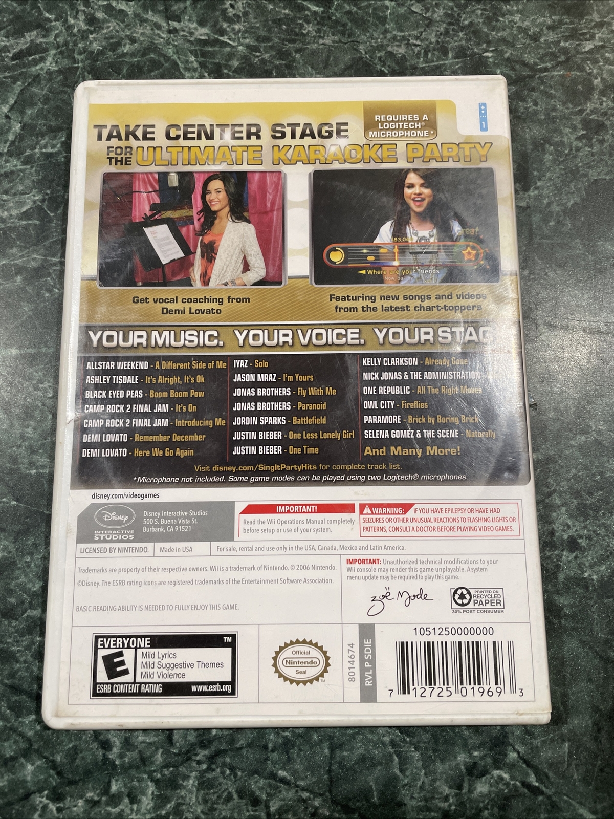 Disney Sing It: Party Hits (Nintendo Wii, 2010) for sale online | eBay